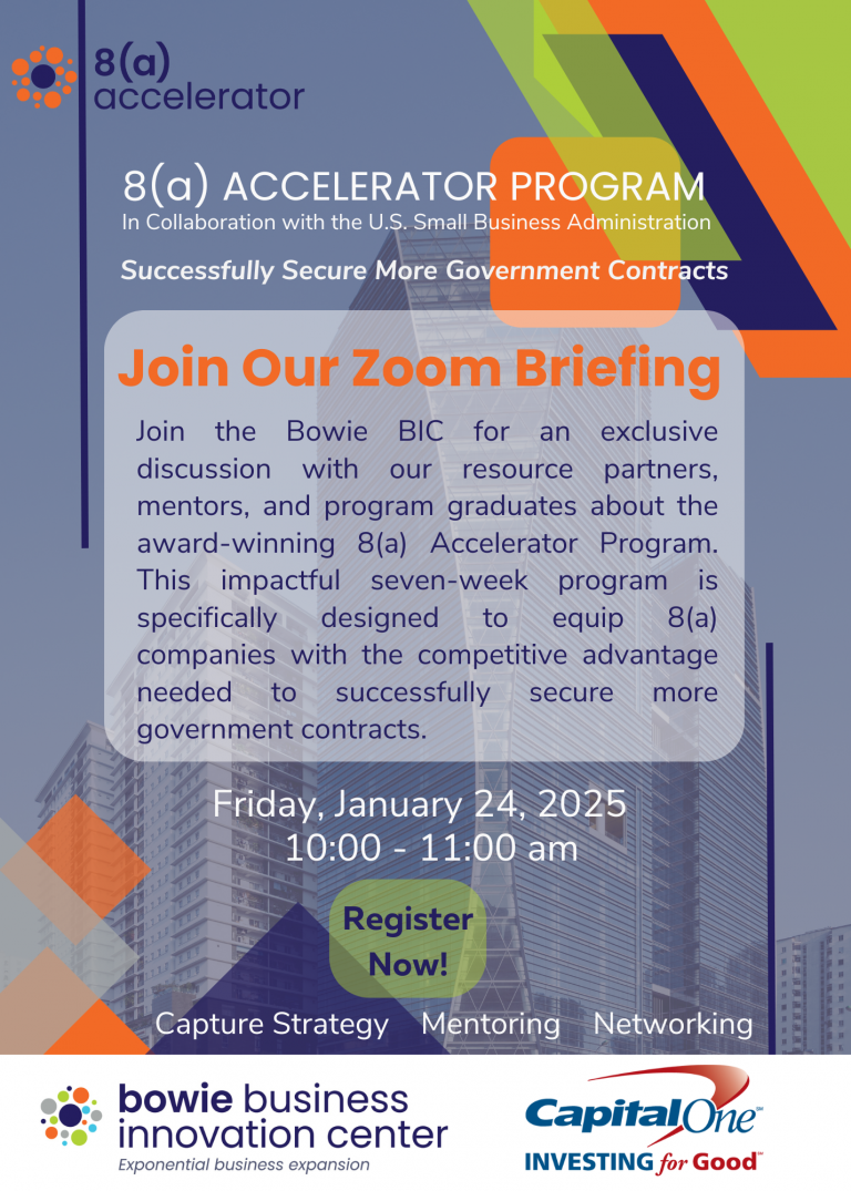 8(a) Accelerator – Bowie Business Innovation Center